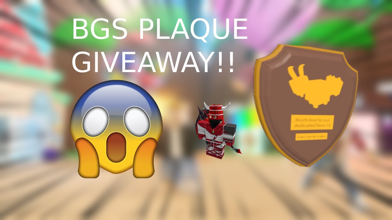 Bgs Plaque Giveaway!!! - YouTube