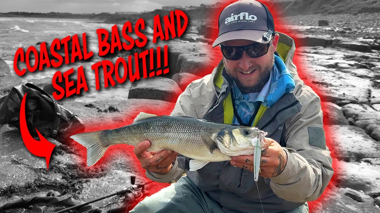 Northumberland Bass and Sea Trout Fishing! Using My St Croix Rayfin ...