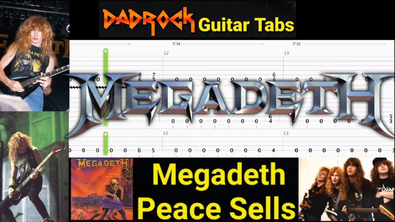 Peace Sells - Megadeth - Guitar + Bass TABS Lesson - YouTube