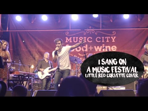 CANTÉ EN UN FESTIVAL DE MÚSICA - COVER DE LITTLE RED CORVETTE