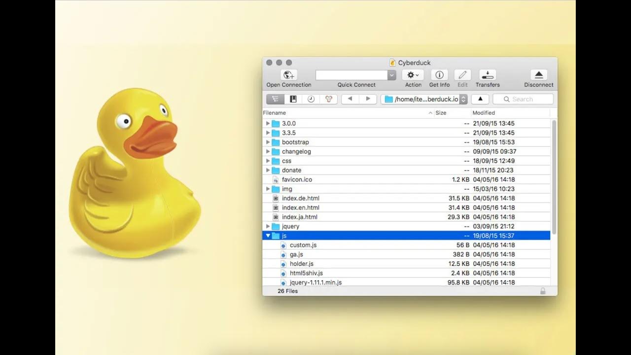 Install Cyberduck on Mac: GUI @ FTP, SFTP, WebDAV, S3, OpenStack, Backblaze, Azure, OneDrive ...
