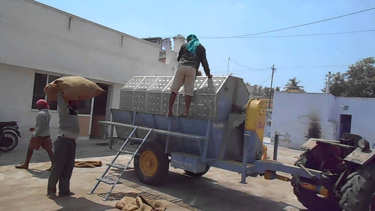 turmeric polish machine gear box type loading video - YouTube