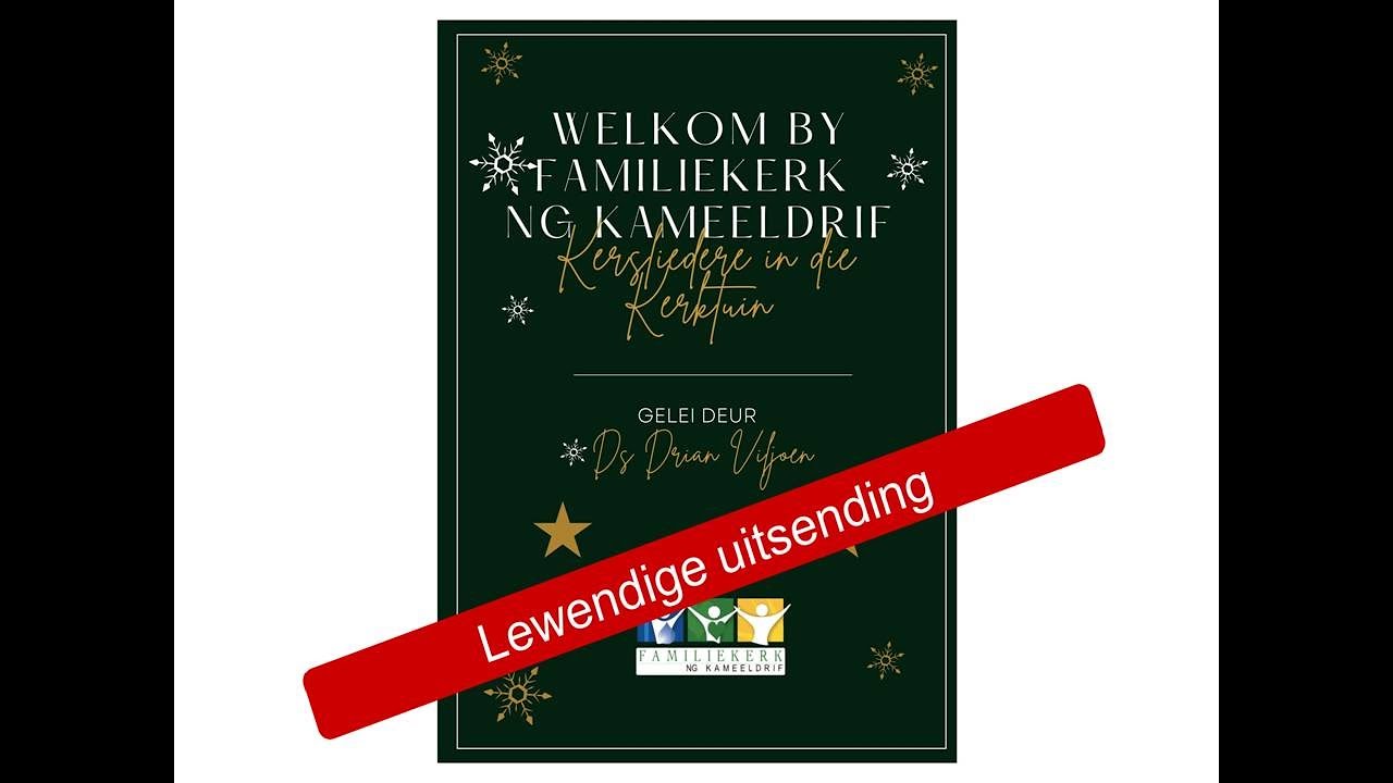 28 November 2021 - Ds Drian Viljoen lei kersliedere in die kerstuin ...