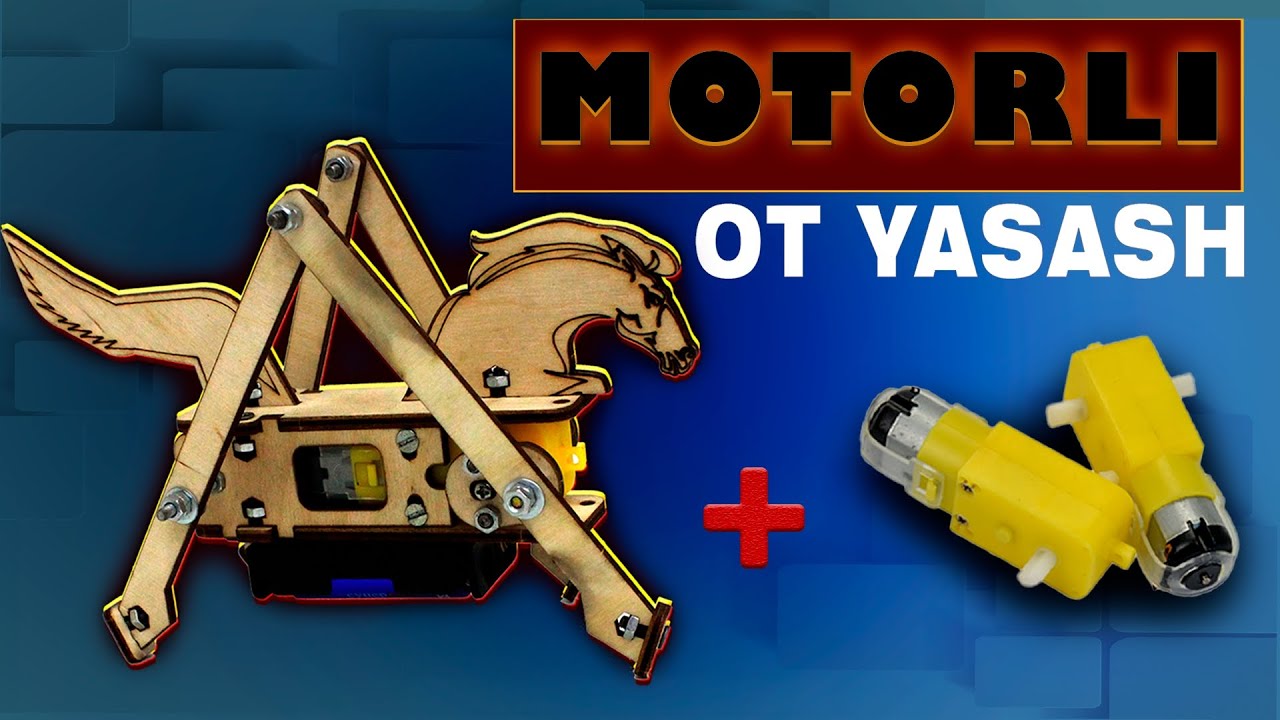 Motorli robot yasash Texnologiya to'plami; Robototexnika konstruktor ...