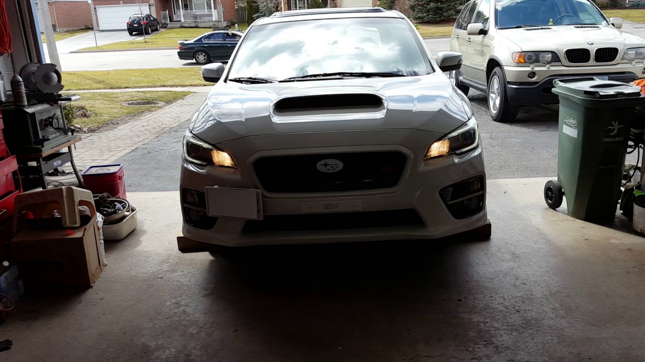 OEM Headlight Settings - 2017 Subaru WRX STi Sport Tech package - YouTube