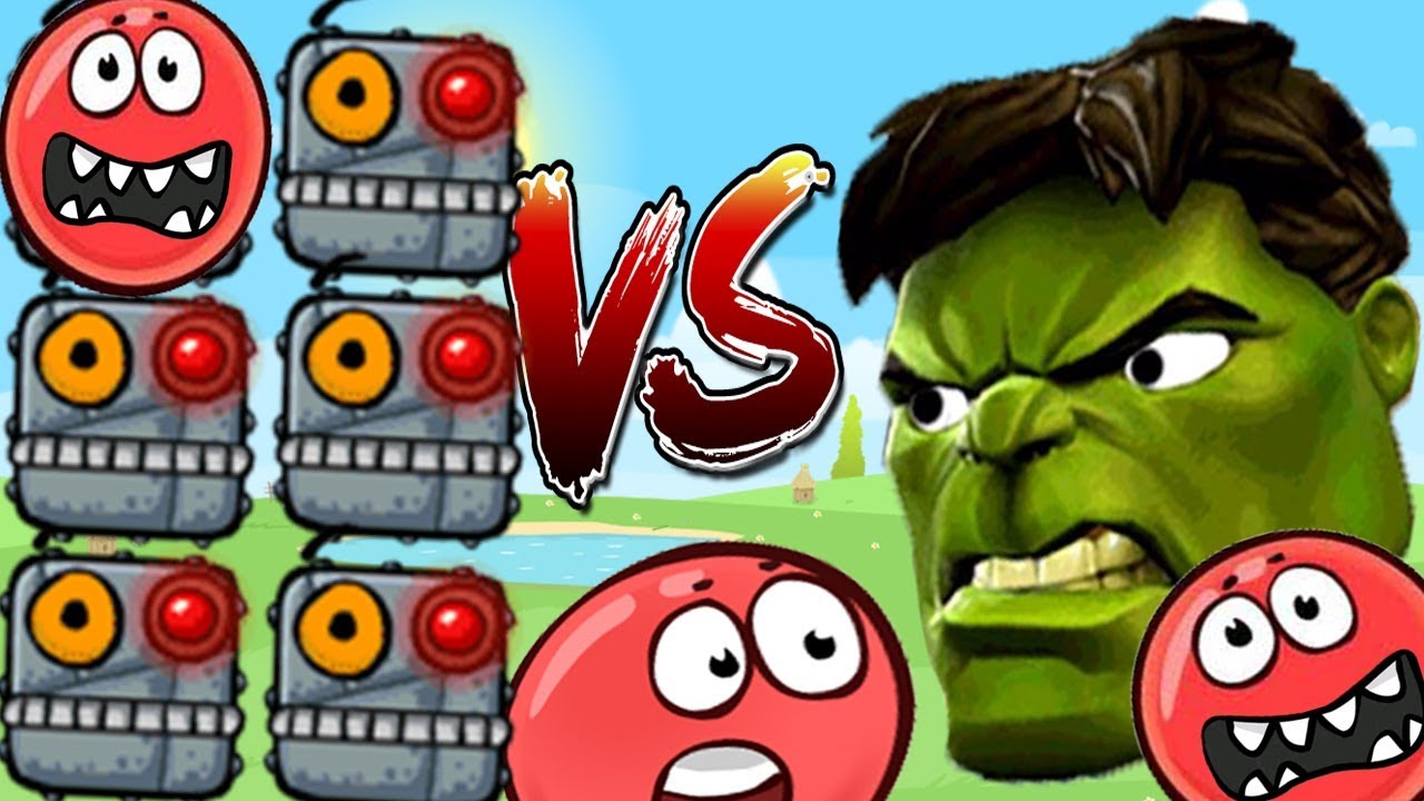 New Red Ball vs HULK. Game as a Cartoon for Kids. Only for children (7 ...