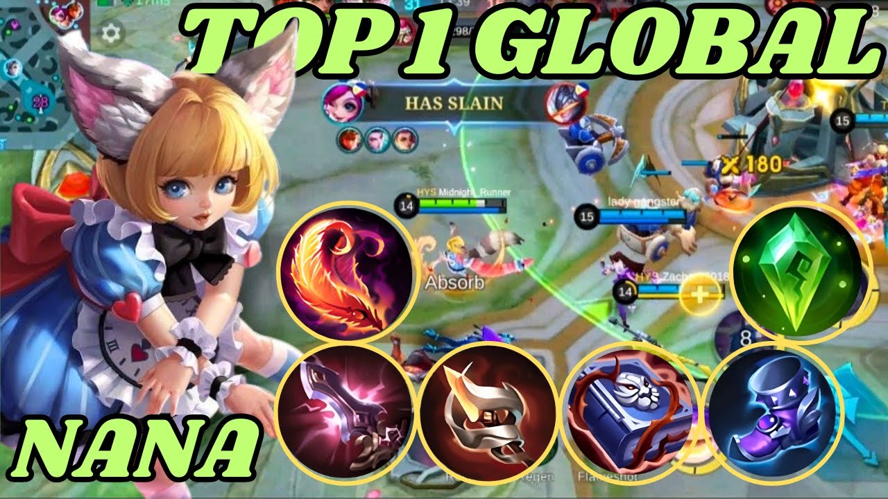 Ep10: Top 1 Global NANA Items Build | Best For Mid Lane and Roaming ...
