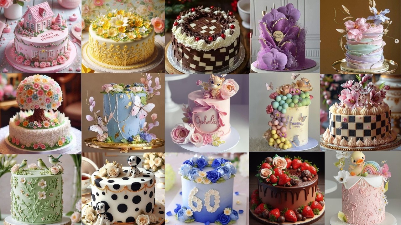 🎂Happy Birthday Cake Designs/Creative Birthday Cake design/Cake Design ...