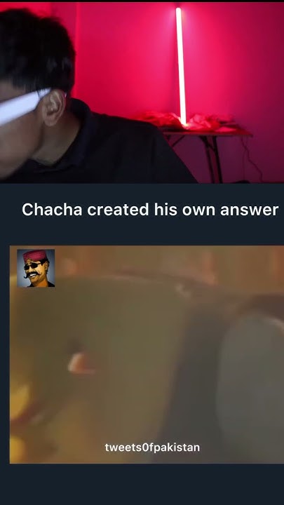 Chacha create his own answer 😂 #funny #reaction #memes #comedy #ytshorts - YouTube