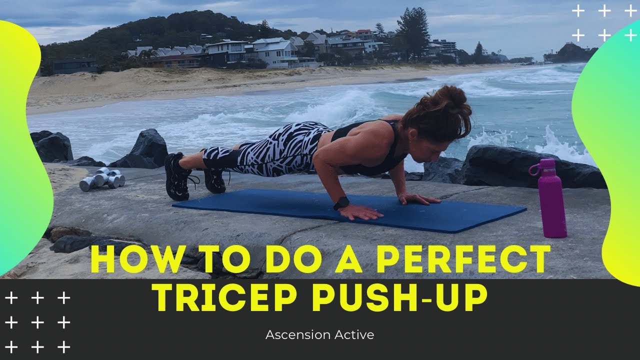How to do a perfect tricep push-up - YouTube