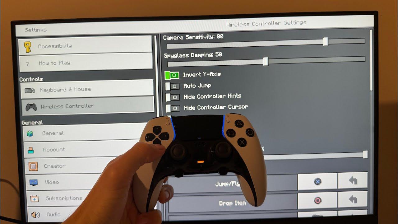 Minecraft Bedrock Edition: How to Invert Controller Y-Axis Tutorial ...