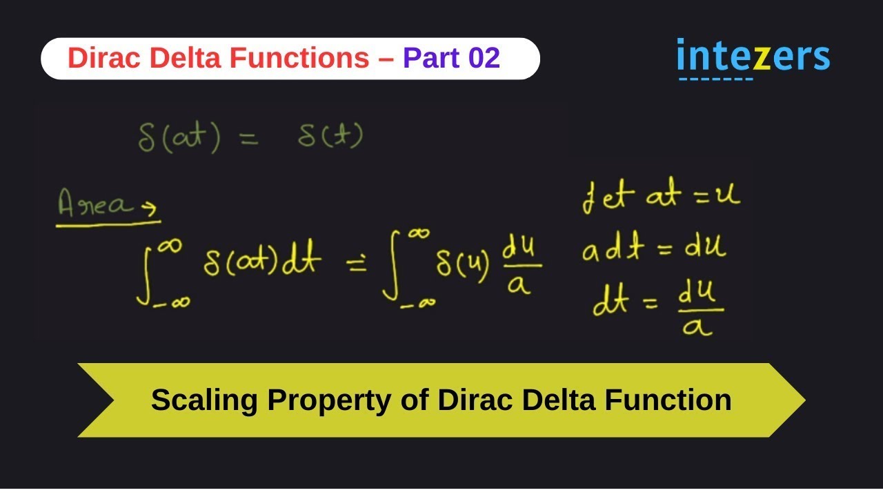 Scaling Property of Dirac Delta Function | Part 2 | Mathematical ...