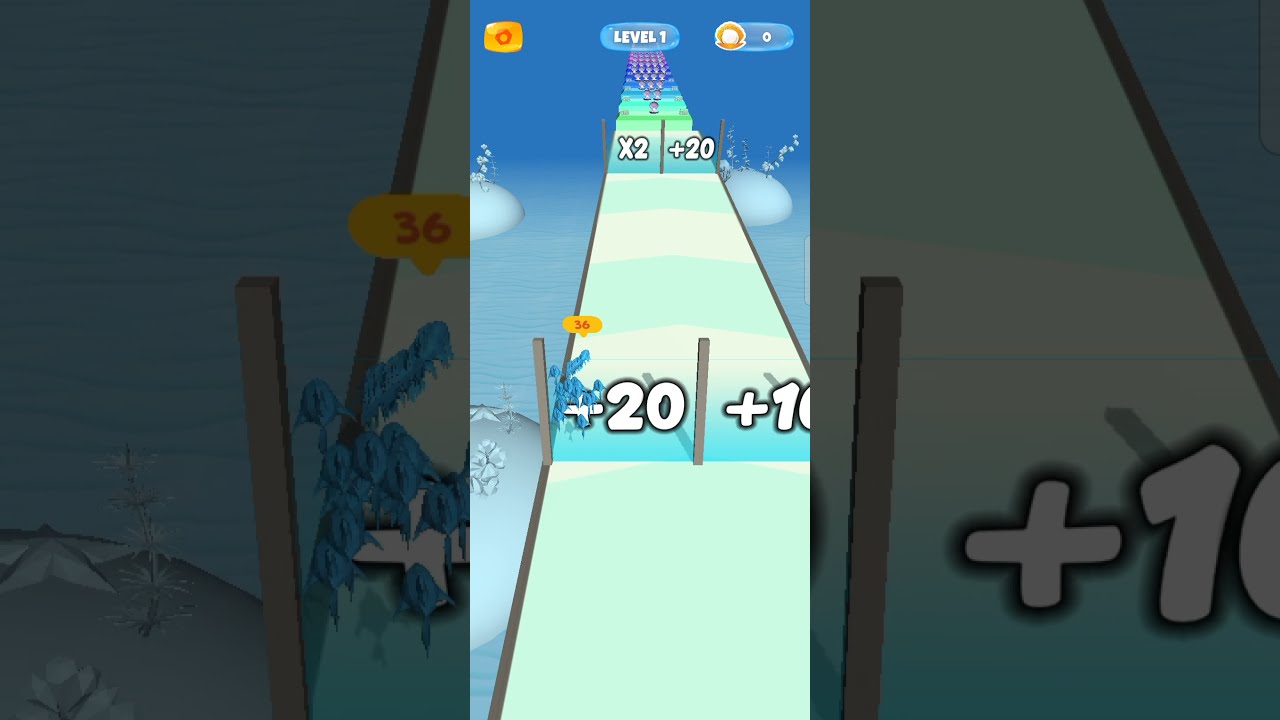 Crowd Fish 3D Gameplay Level 1 #IamZainu - YouTube