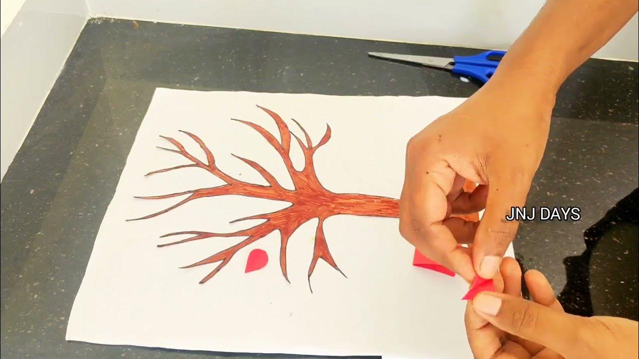How To Make A Family Tree ️/ Easy and Beautiful Family Tree/ #craft # ...