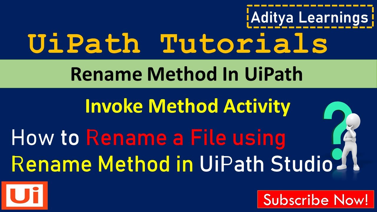 How to rename a file in UiPath | Rename a file using rename method in ...