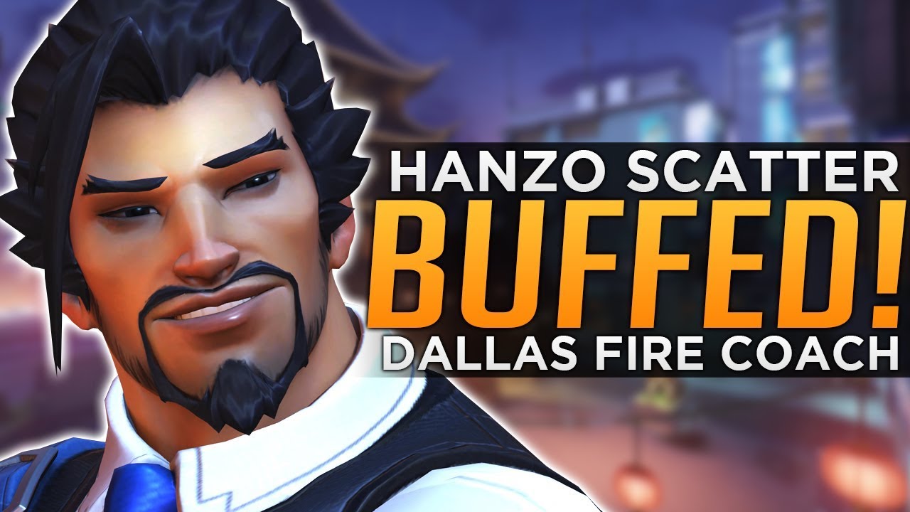 Overwatch: Hanzo Scatter BUFFED! - Dallas Fuel FIRE Head Coach! - YouTube