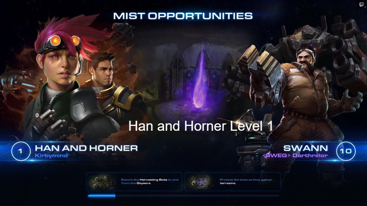 Han and Horner Star craft 2 Level 1 - YouTube
