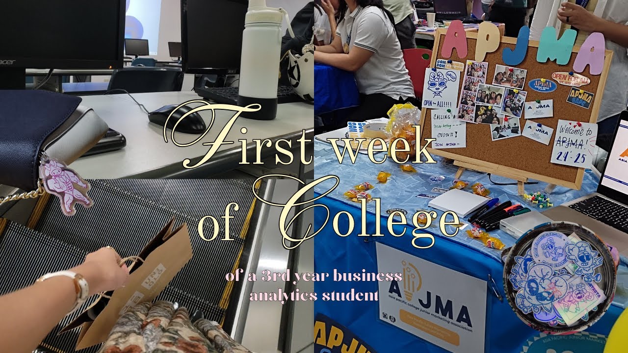 first week of college of a 3rd year business student: mini org fair ...