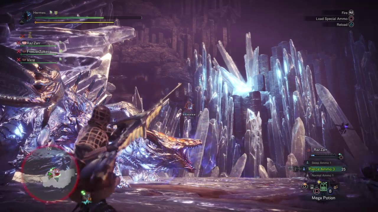 Monster Hunter: World Legia Shattercryst on AT Xeno Jiva (My build ...
