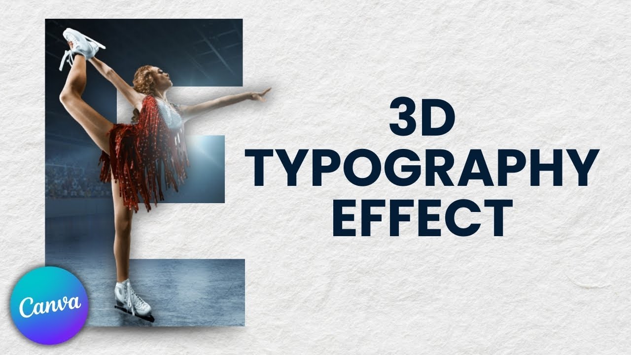 How To Create The 3D Pop Out Letter Effect in Canva | Typography ...