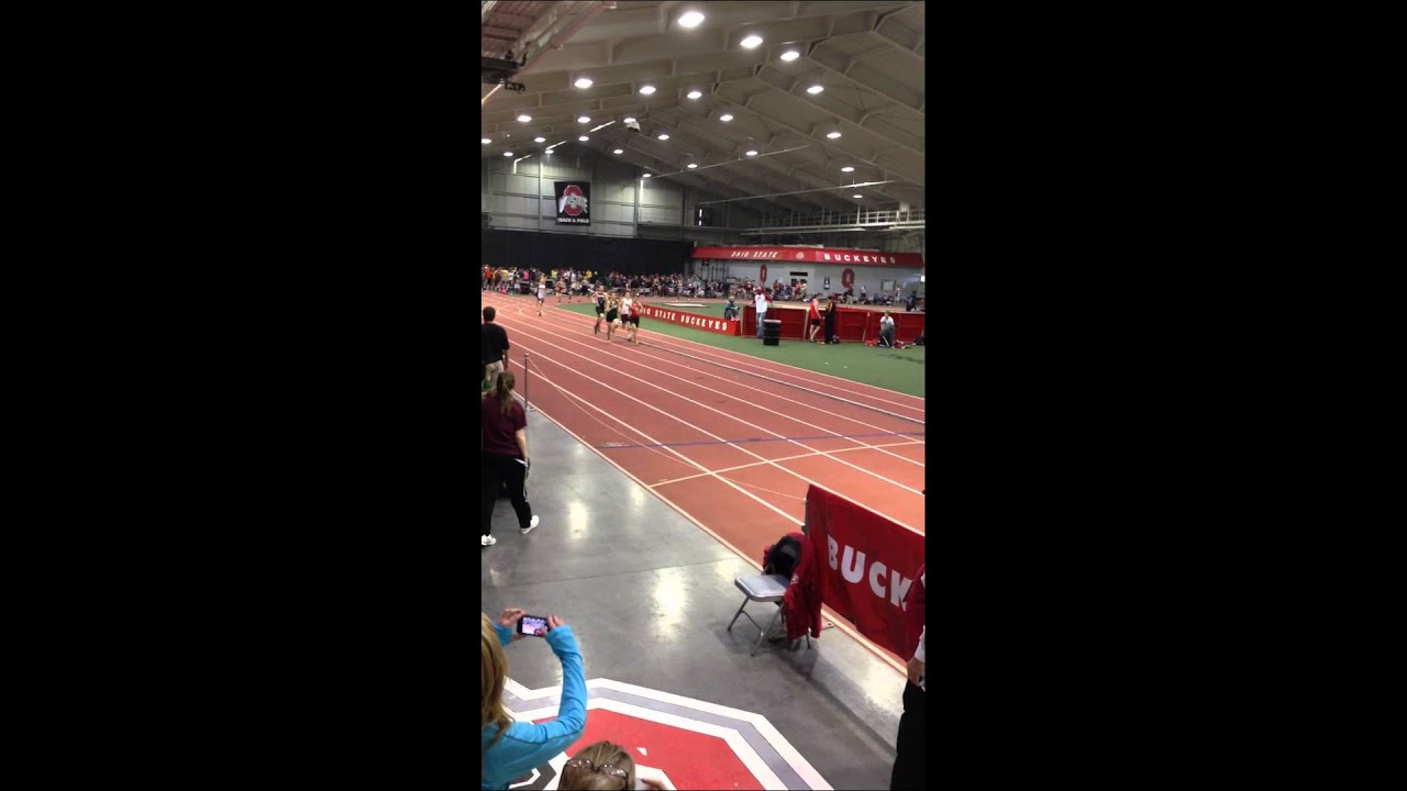 03-01-14 -- Brett's 800m run at Ohio State University's French Field ...