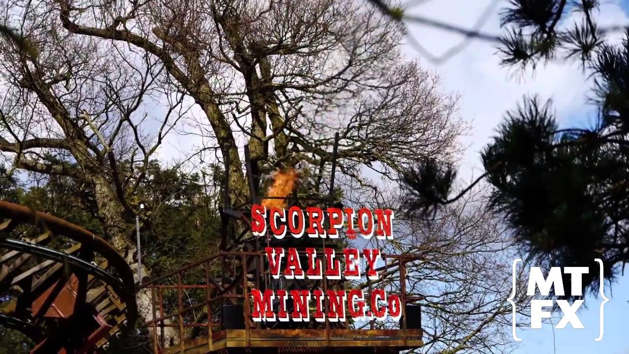 Big Flame - Scorpion Express, Chessington Special Effects - YouTube
