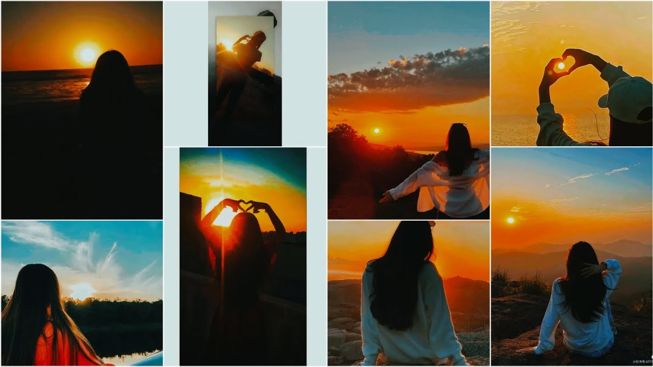 20+sunset face hidden pose ideas💞 sunset selfie pose ideas for girls#whatsappdpz #dpzforgirls# ...