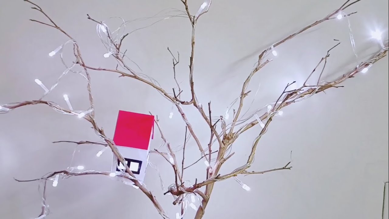 How to make a light tree || Decor ideas with fairy lights || DIY log ...