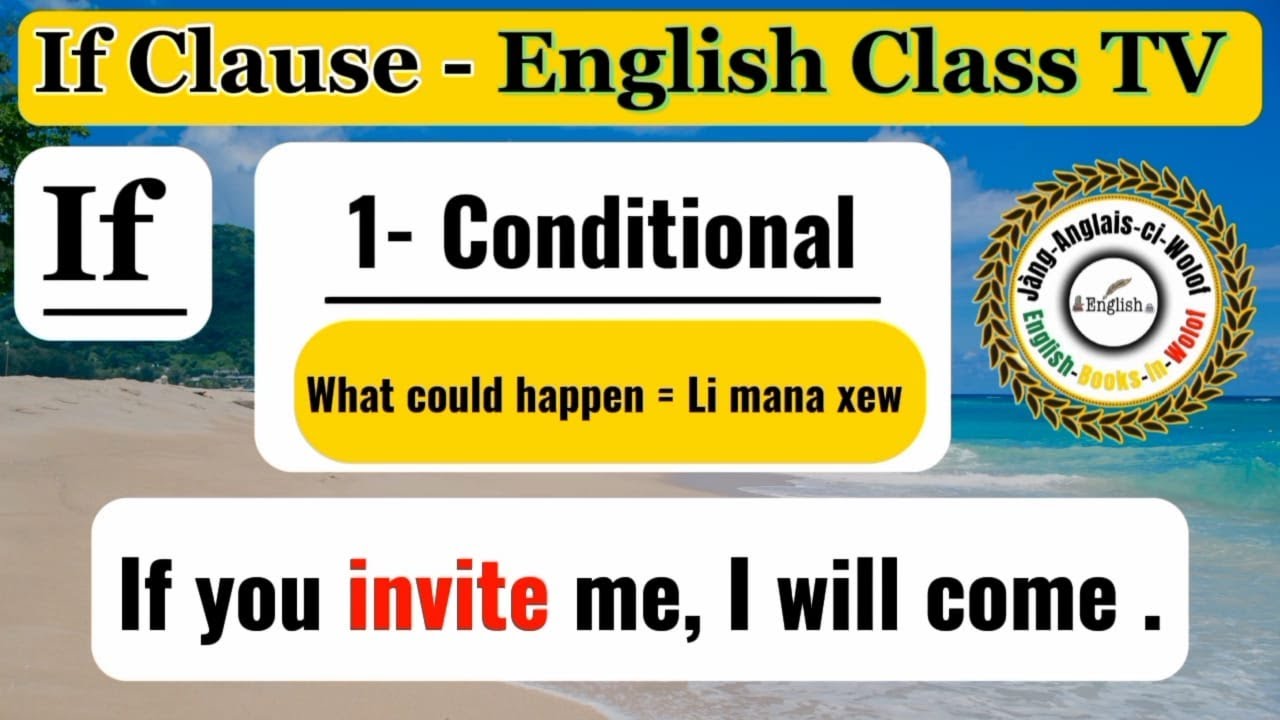 l'anglais facile | If clause P1 / English grammar | learning English ...