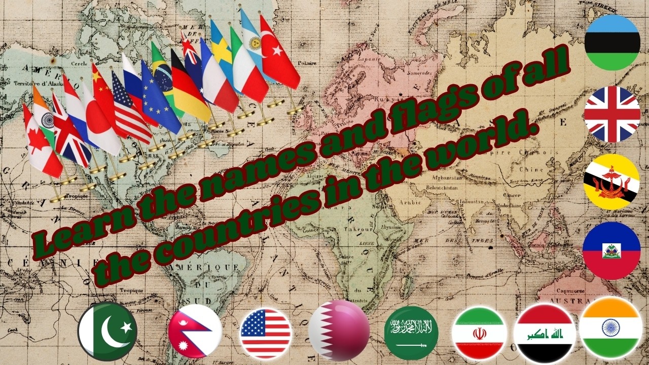 Learn the names and flags of all the countries in the world - YouTube