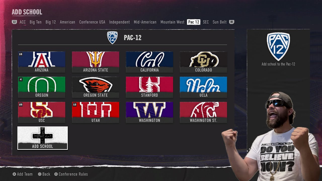 College Football 25: Season 2: The Great Conference Realignment - YouTube