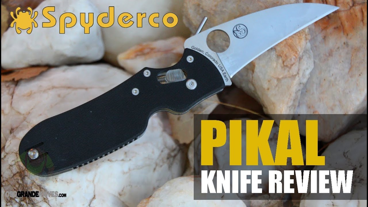 Spyderco Pikal C103GP Folding Knife Review | OsoGrandeKnives - YouTube