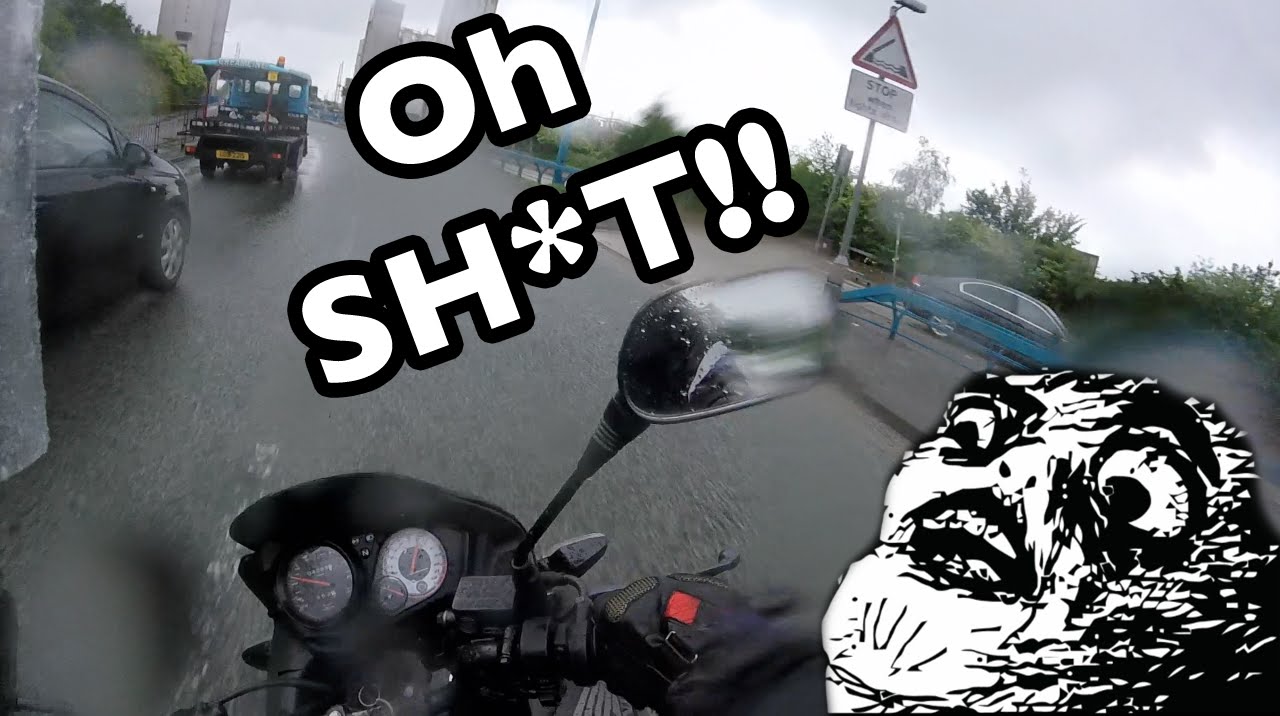 Motorcycle Crashes and Hydroplanes - YouTube