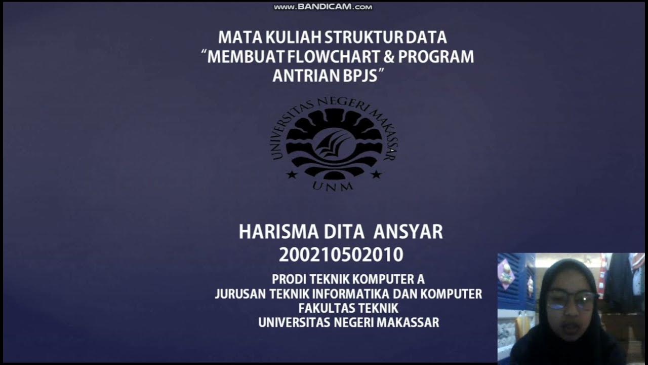 FLOWCHART & PROGRAM ANTRIAN BPJS II HARISMA DITA ANSYAR II STRUKTUR DATA - YouTube