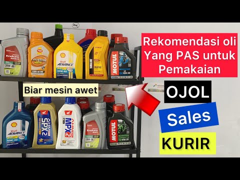 Oli terbaik untuk pemakaian Ojol sales kurir | oli terbaik untuk motor MATIC