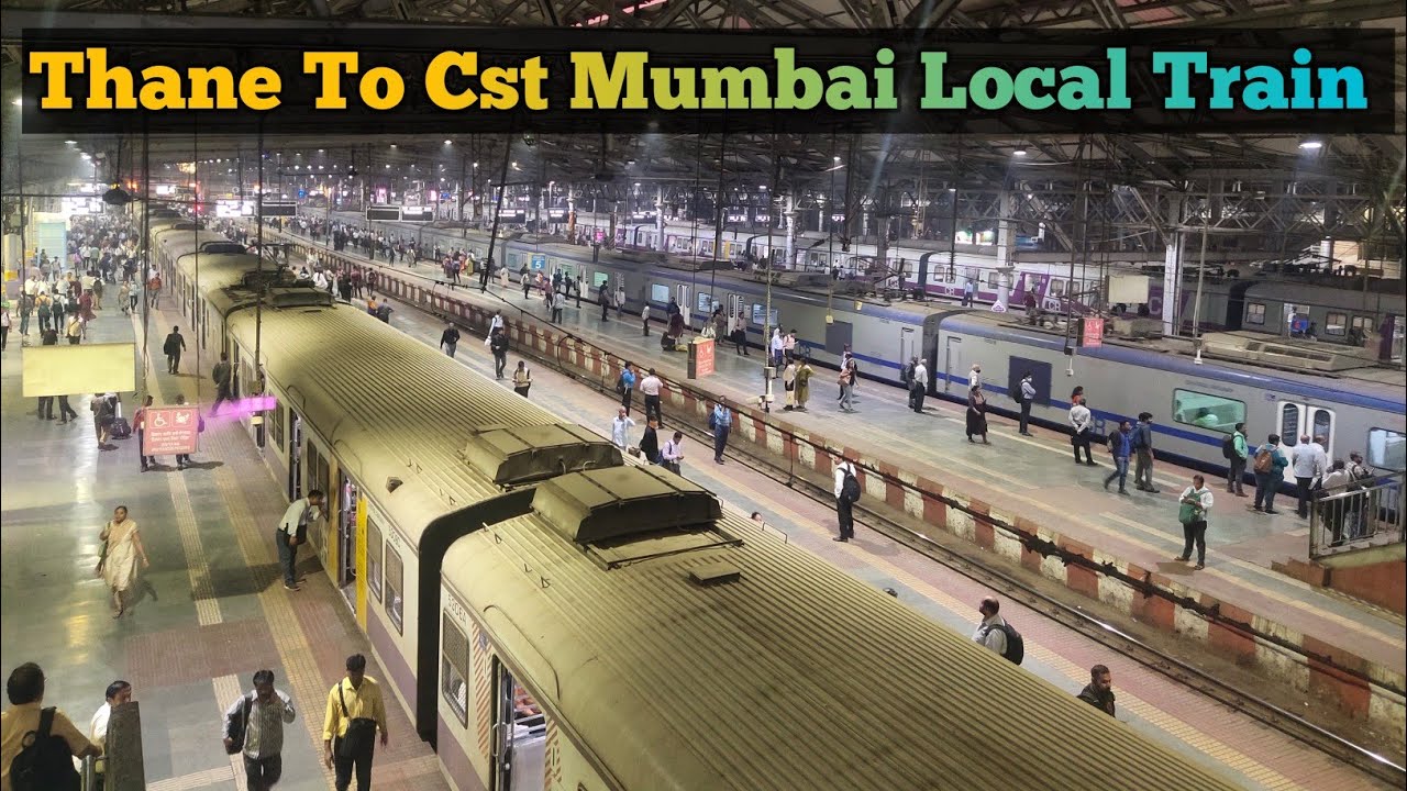 Thane To Cst Local Train | Mumbai Local Train Travel - YouTube