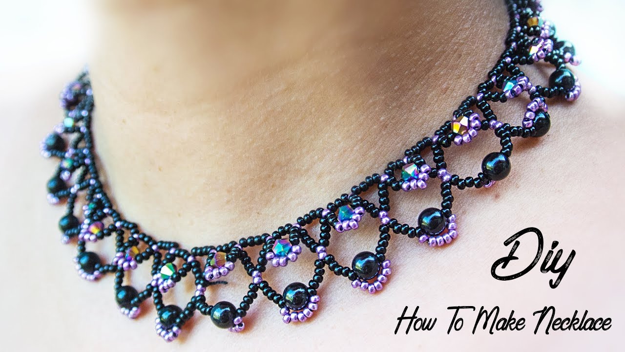 How To Make Necklace At Home Jewelry Making Black Pearl YouTube how-to-make-necklace-at-home-jewelry-making-black-pearl-youtube