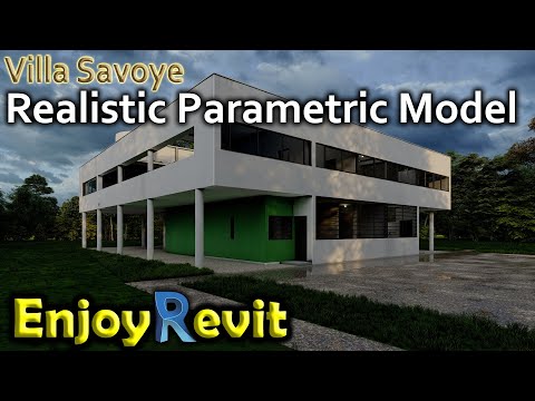 Villa Savoye - Virtual Tour (Parametric Revit Model)