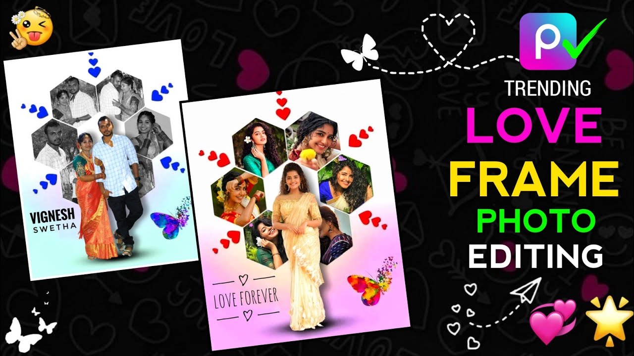 Creative Photo Frame Editing in PicsArt | Multiple Photos Frame Editing ...