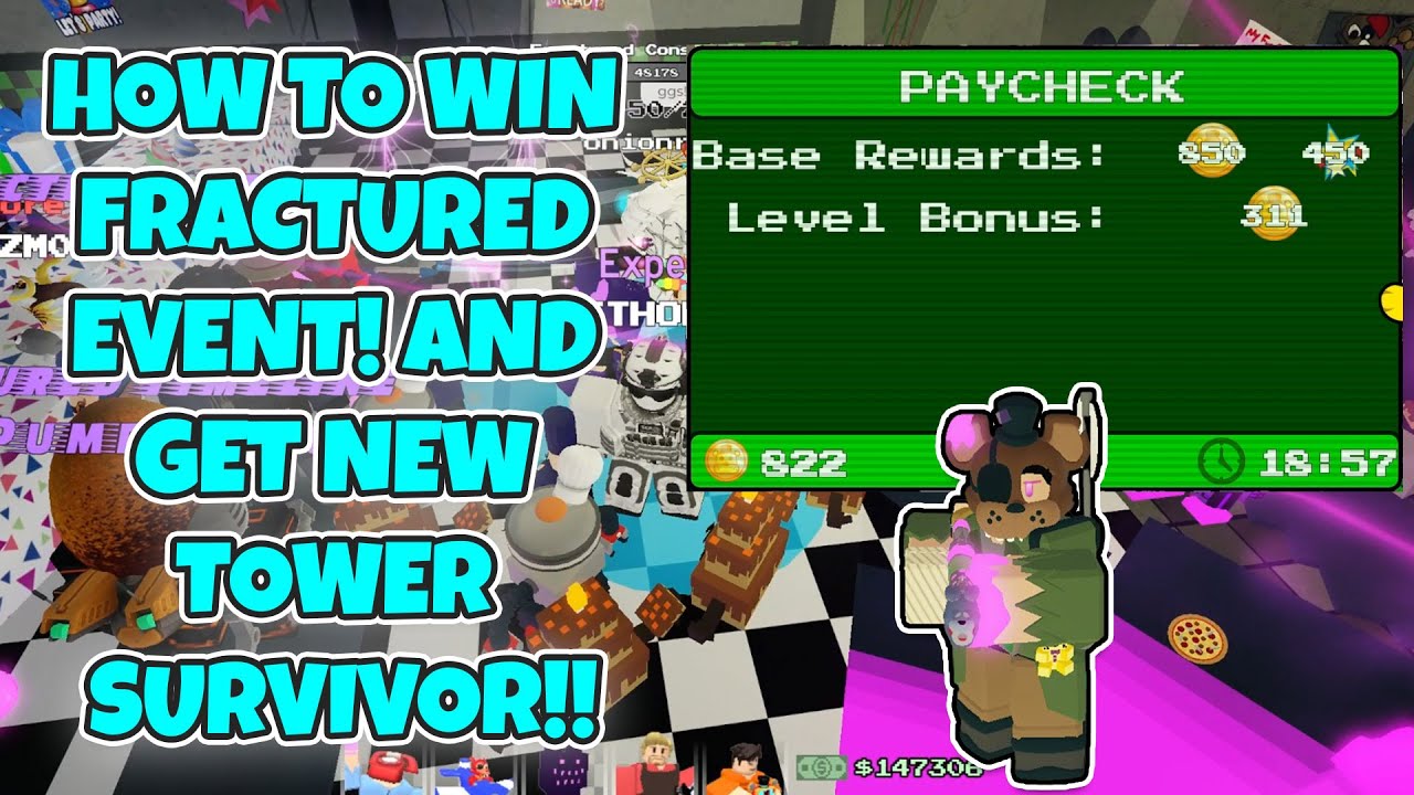 HOW TO WIN FRACTURED EVENT! AND GET NEW TOWER SURVIVOR!! FNAF TOWER ...