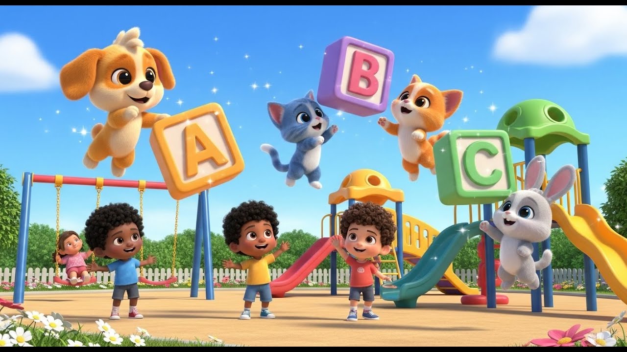 ABC Letters at the Playground 🛝 | Learn the Alphabet A to Z | ABC Song ...