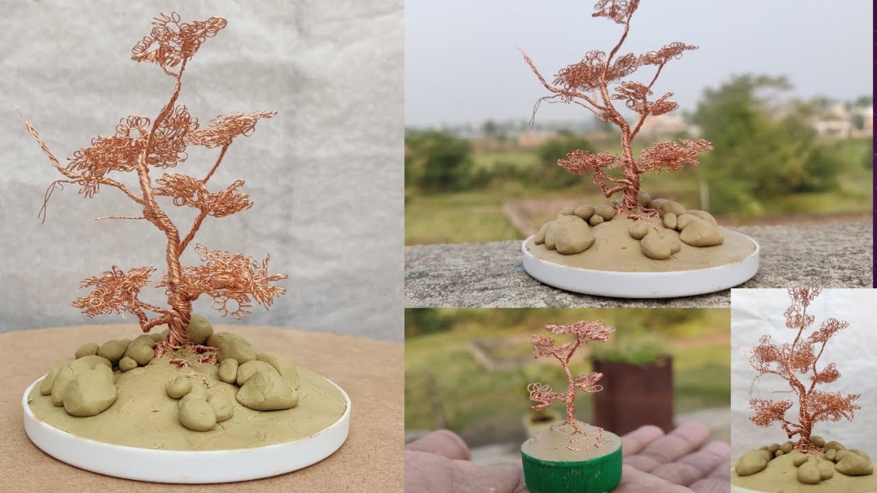 #wiretree #tree How to make a wire tree🌳 | small wires tree | tree ...