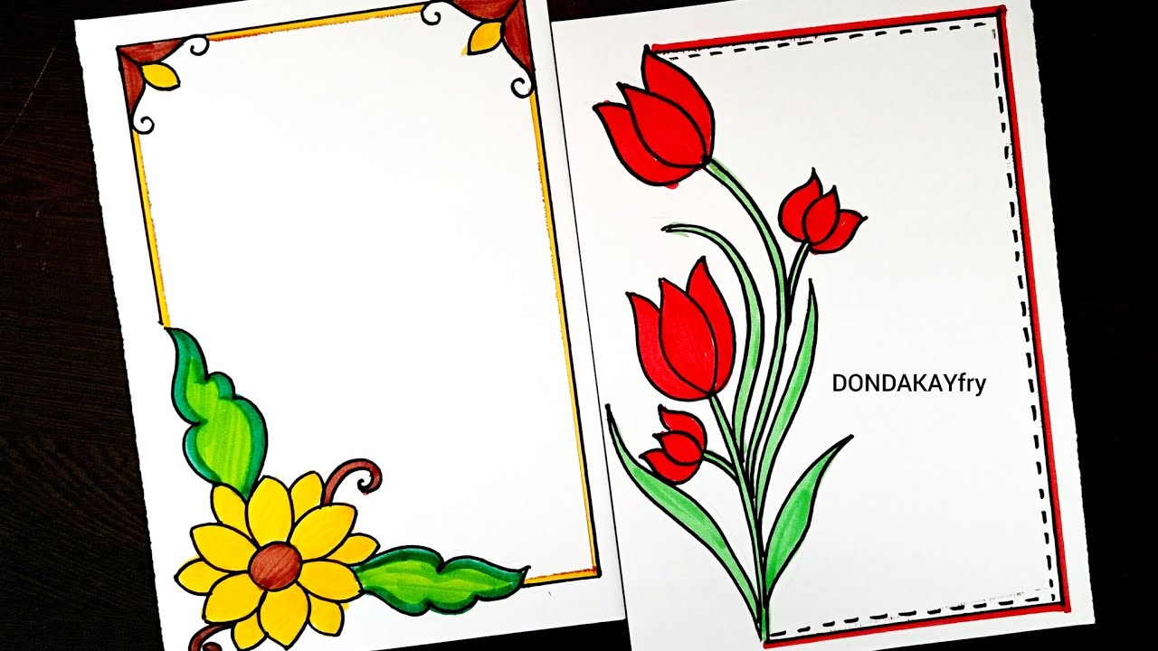 Project work design borders|Border designs|Front page designs|A4SHEET ...
