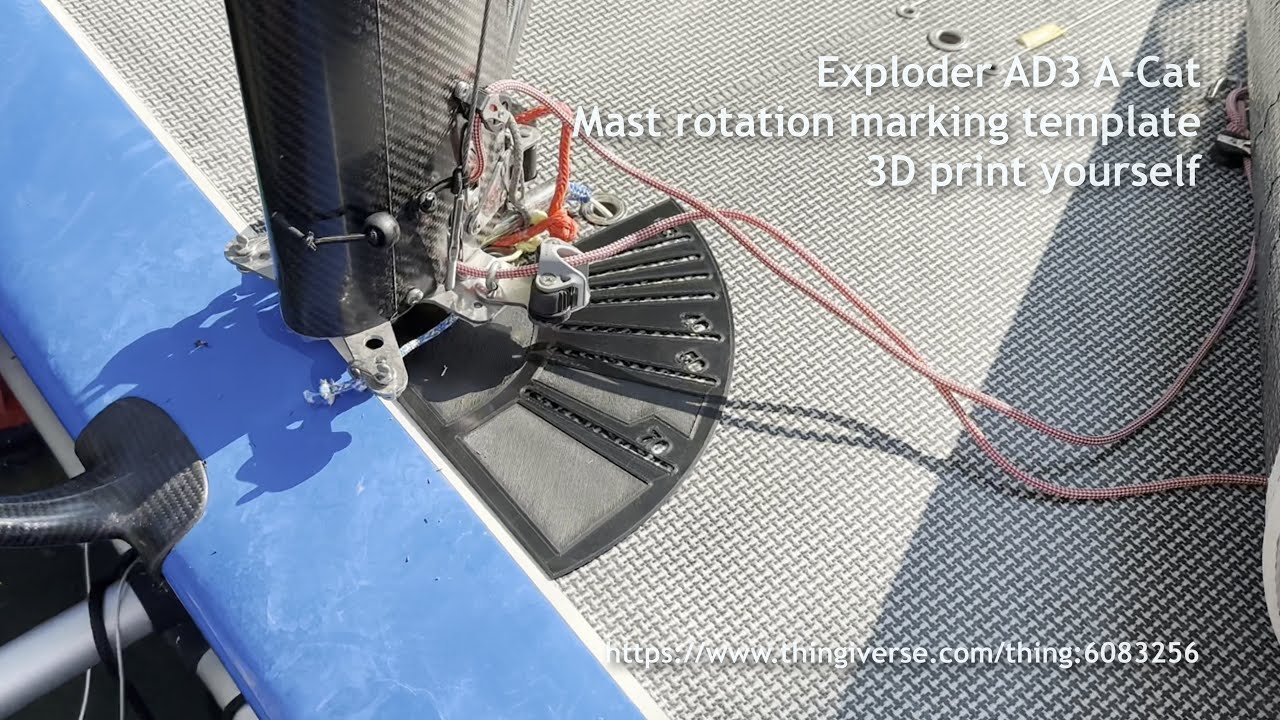 Mast rotation template for AD3 Exploder, 3D print yourself - YouTube