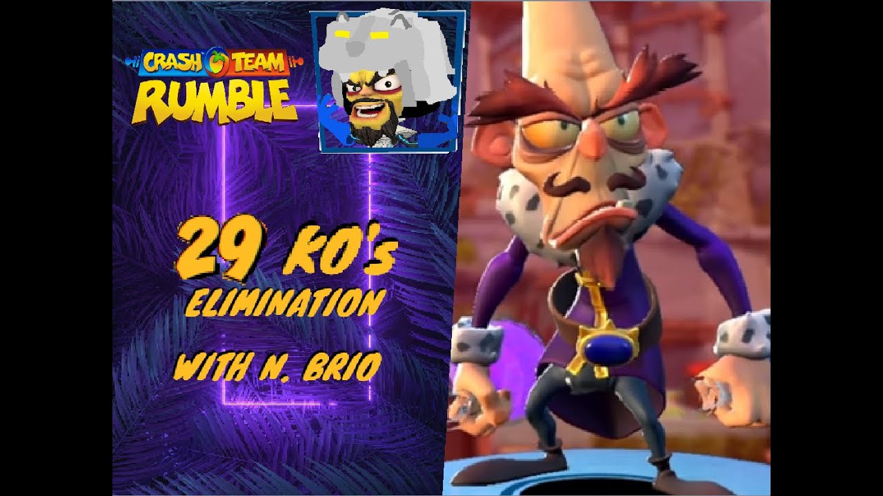 Crash Team Rumble - 29 KO's Elimination | with N. Brio - YouTube