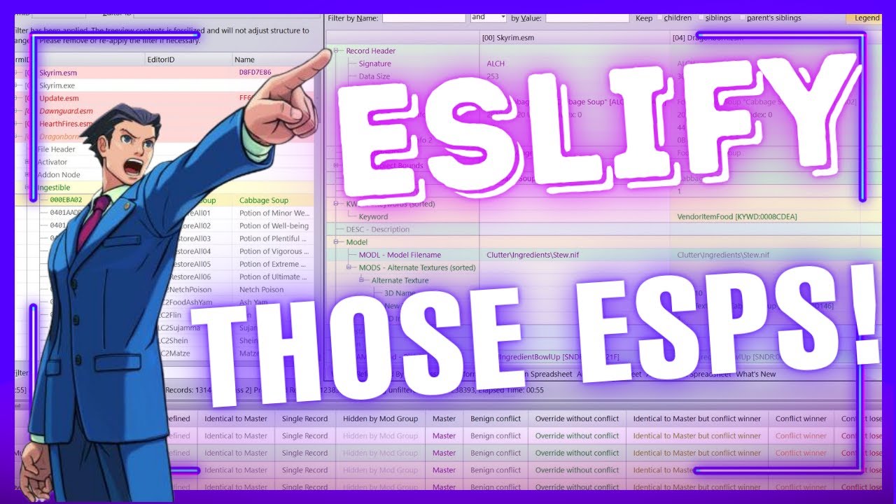 Go Beyond Skyrim's Mod Limit - Converting ESPs to ESLs - YouTube