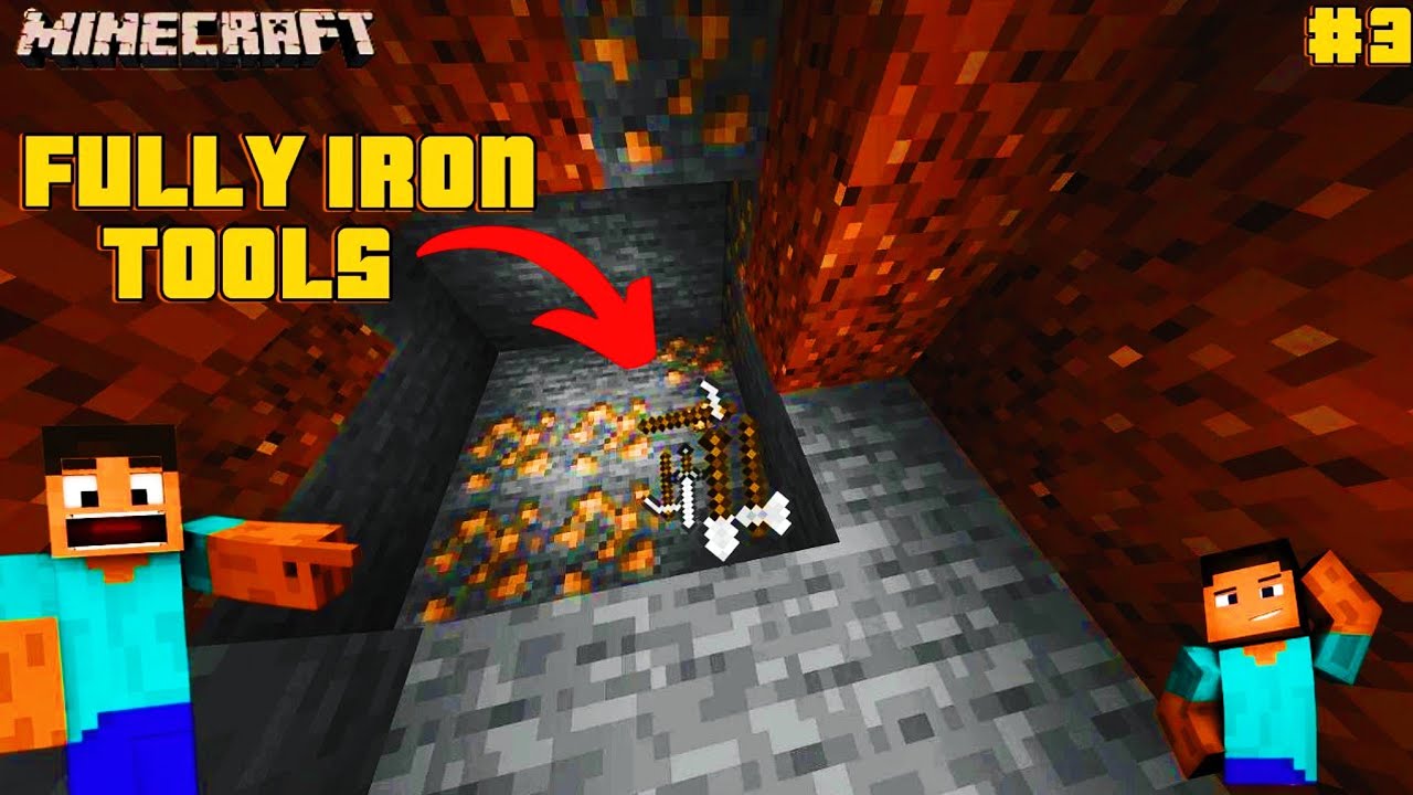 Get Fully Iron tools 😱🔥 Minecraft #3 - YouTube