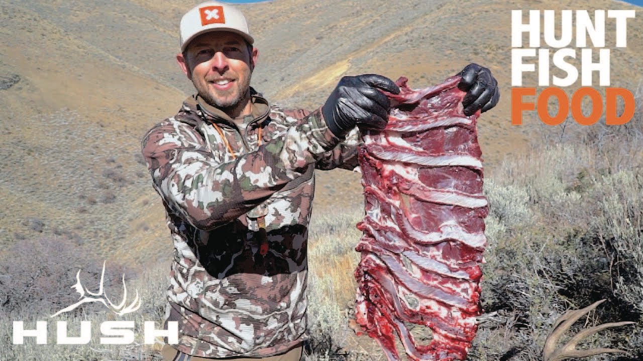 COOKING A MULE DEER RIB ROLL - YouTube