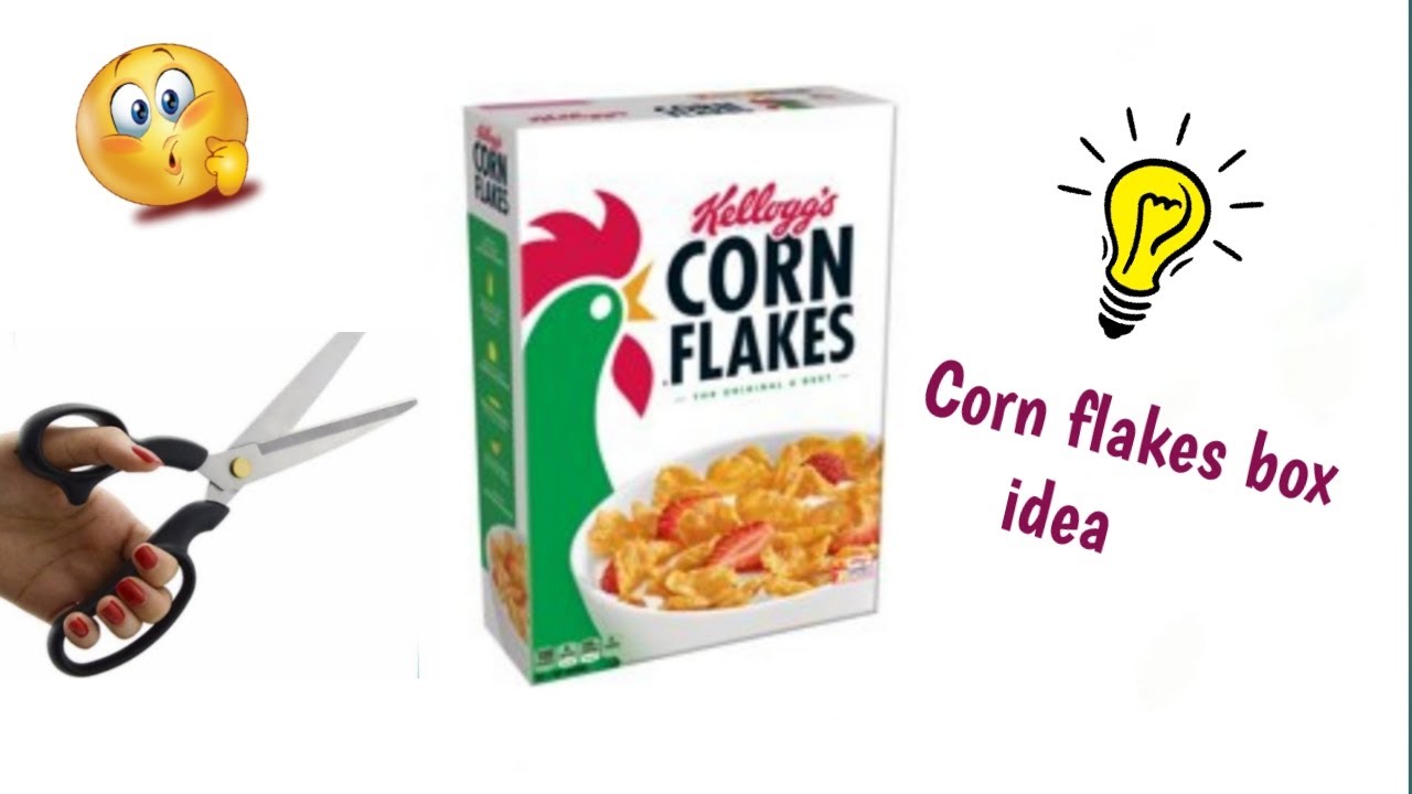How to make paper and file holder from waste corn flakes box 😱 ! - YouTube