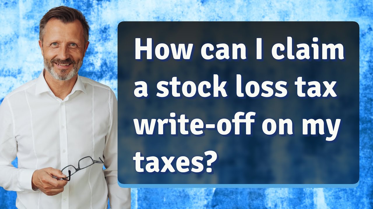 How can I claim a stock loss tax write-off on my taxes? - YouTube